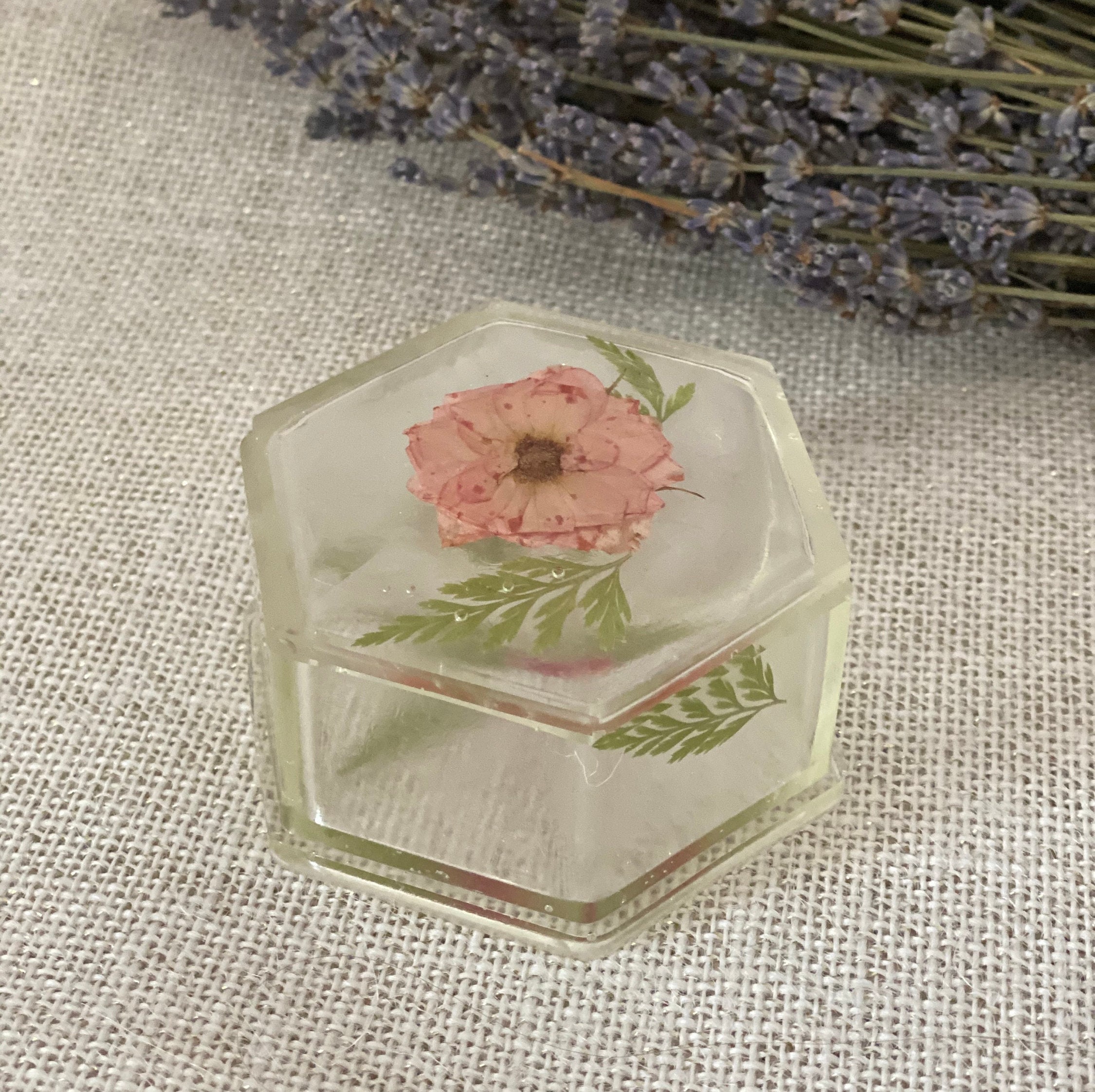Real Flowers Pressed Flower Box Lidded Jewelry Box - Etsy