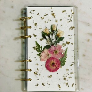 Journal | Pressed Flower Notebook | Pressed Flower Art | Six Ring ...