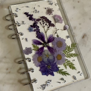 Journal | Pressed Flower Notebook | Pressed Flower Art | Six Ring ...