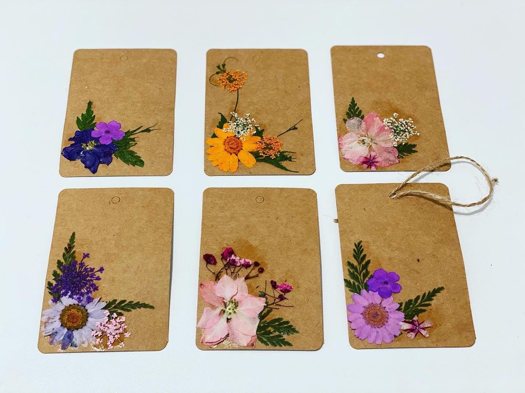 Pressed Flowers | Gift Tags | Gifts | Note Tags | Pack | Gift Giving ...