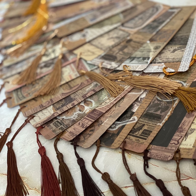 Decoupage Bookmark - Etsy