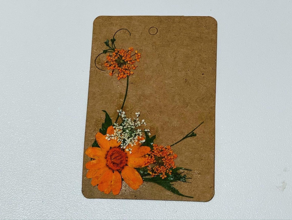 Pressed Flowers | Gift Tags | Gifts | Note Tags | Pack | Gift Giving ...