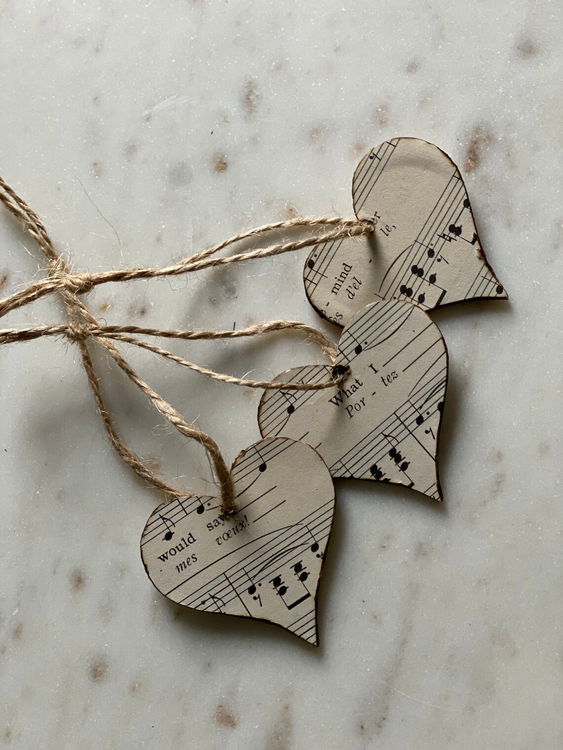 Vintage Sheet Music Gift Tags Wood Tags Reusable - Etsy