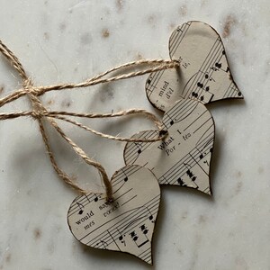 Vintage | Sheet Music | Gift Tags | Wood Tags | Reusable | Gift ...