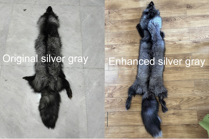 New Tanned Fox Pelt 3 Color for Choose: Genuine Animal Fur Hide (45-50 ...