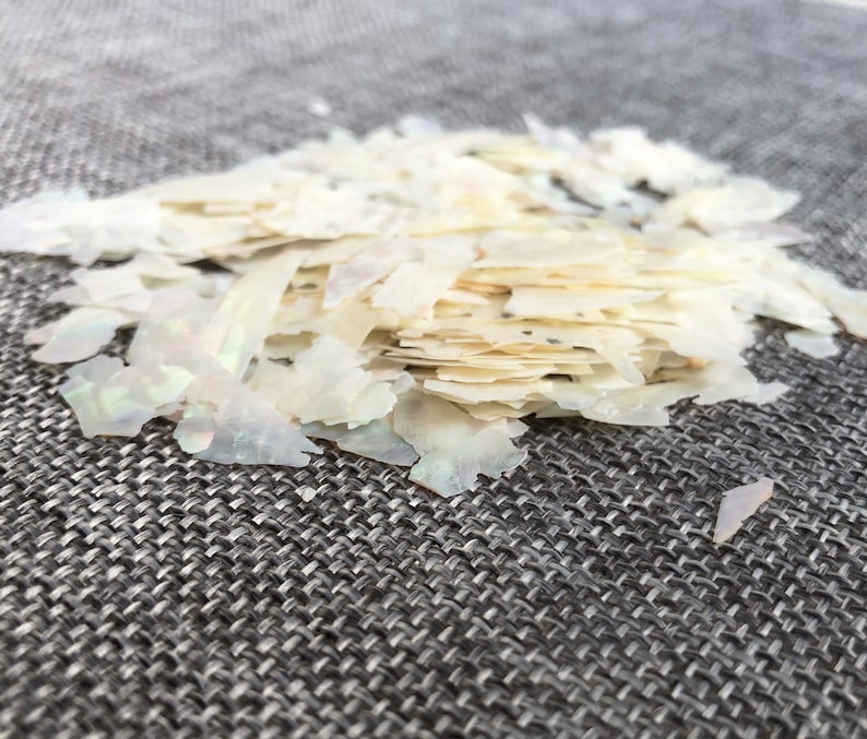 10g Very Thin Pearl Shell Flakes. for Jewelry Making and Nail Art ...