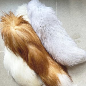 Full Foxtail: Tanned Fur Craft Supply, Dog/cat Toy (12-18") - Etsy ...