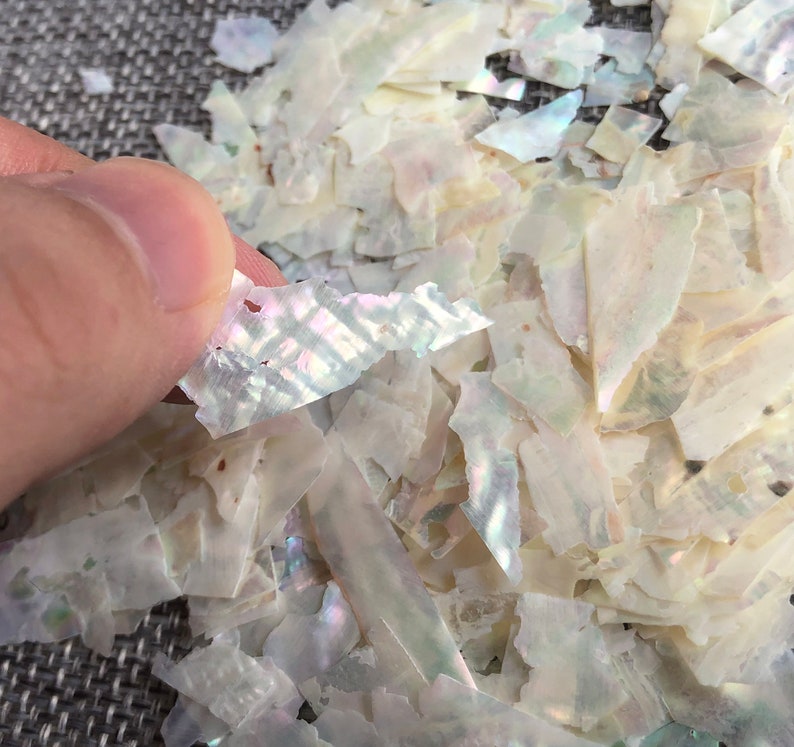10g Very Thin Pearl Shell Flakes. for Jewelry Making and Nail - Etsy