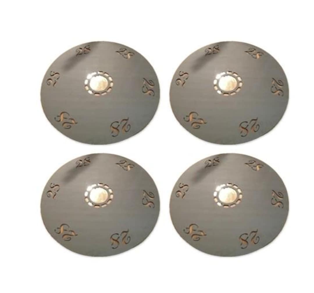 28" Wheel Dust Covers, Dust Plates, Dust Shields, Custom #28 Logo, Set ...