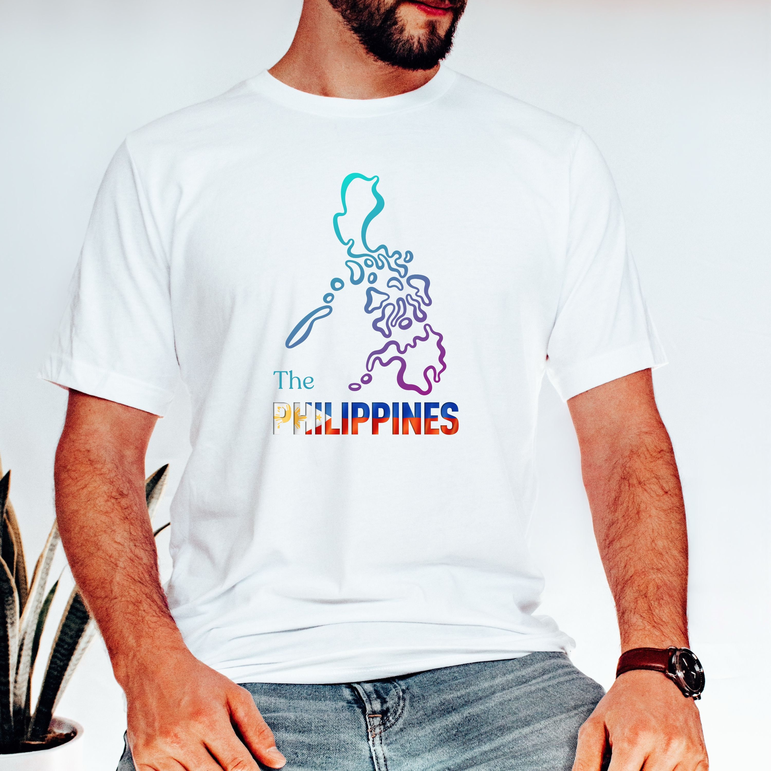 The Philippines Map Unisex Tee, the Philippines Tee, the Philippines ...