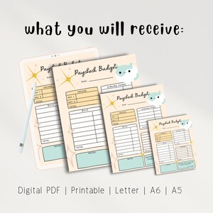 Cute Cat Digital Paycheck Budget Worksheet | Cash Budget | Cash ...