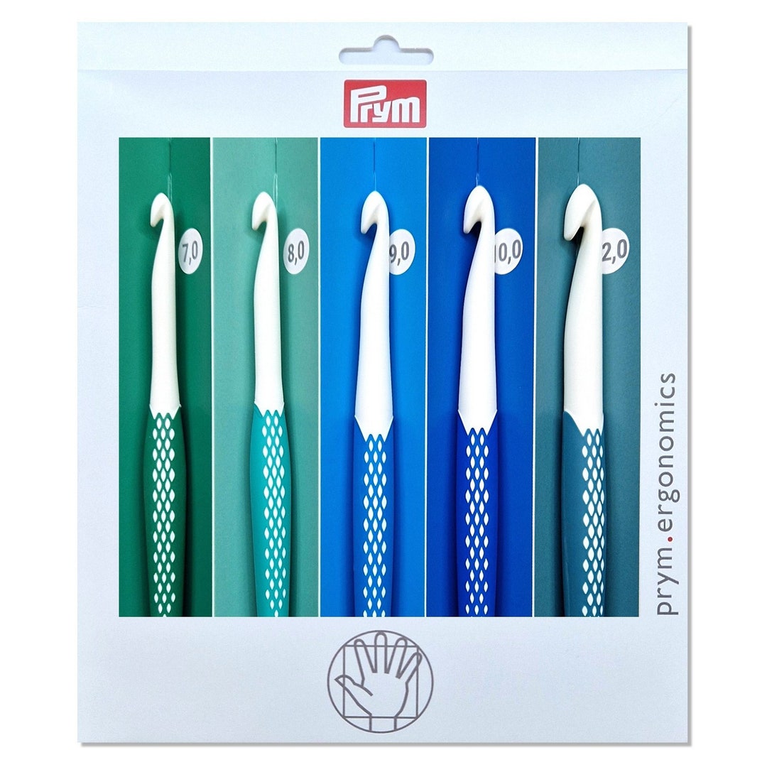 Prym Ergonomics Häkelnadel 5er-Set Nadelstärke 7,0 bis 12,0 mm ...