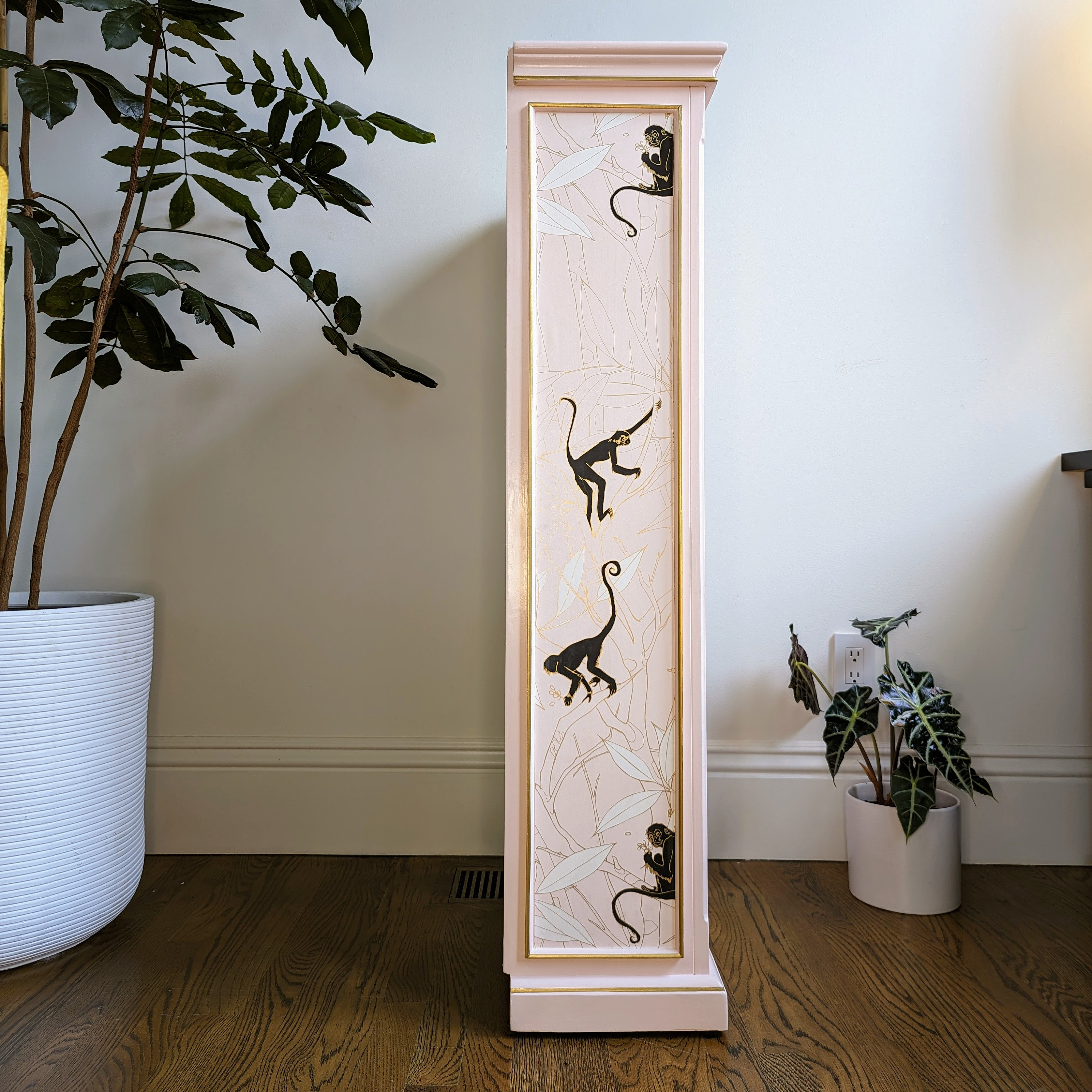 Glossy Light Pink Monkey Bookcase - Etsy