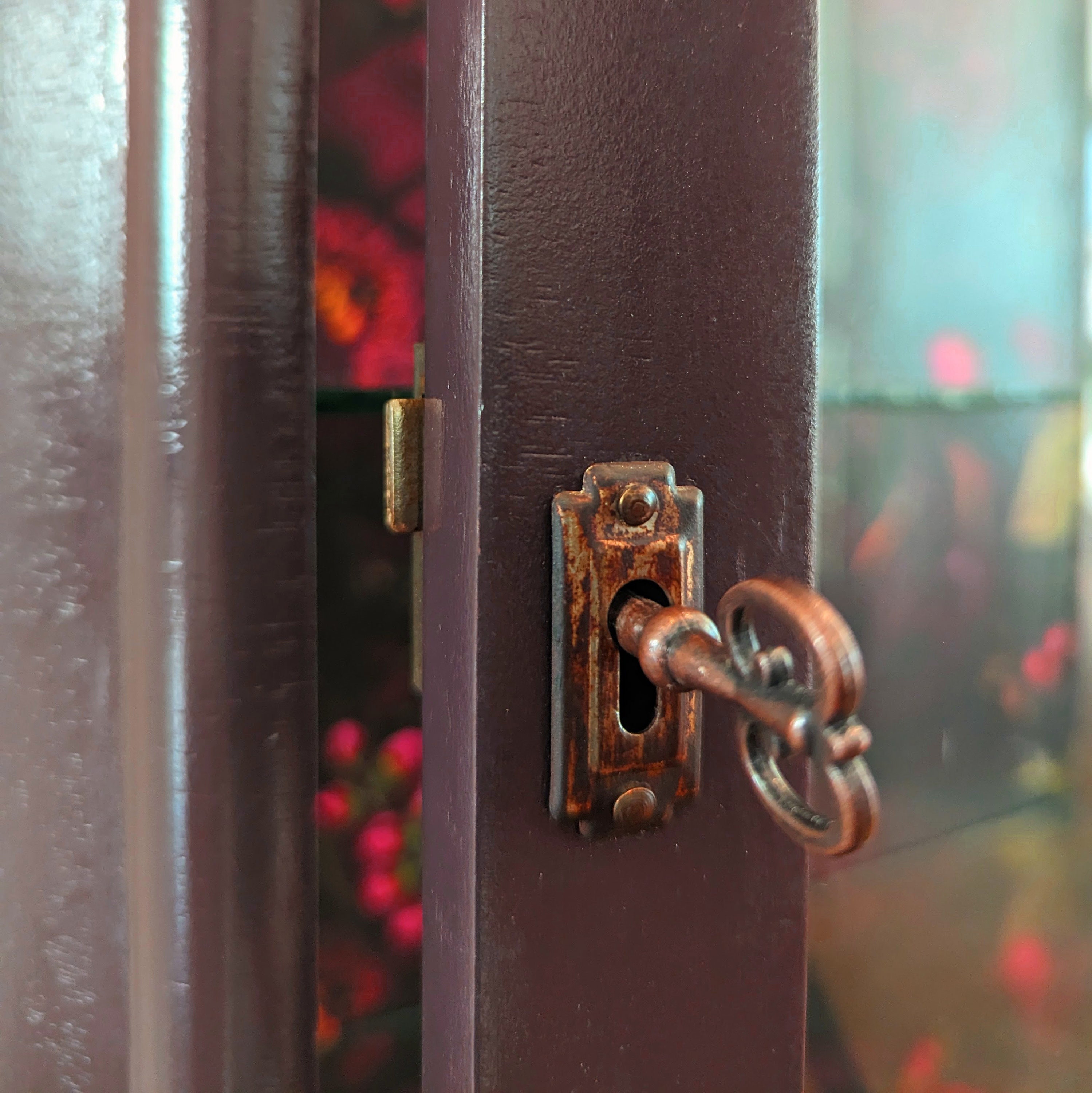 Gloss Plum Glass Panel Display Cabinet - Etsy