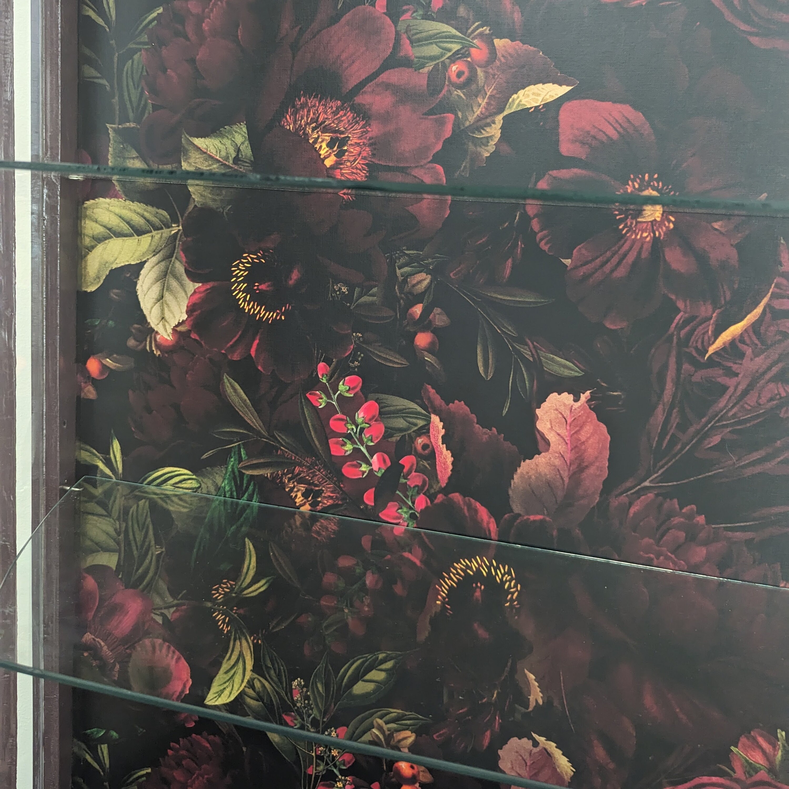 Gloss Plum Glass Panel Display Cabinet - Etsy
