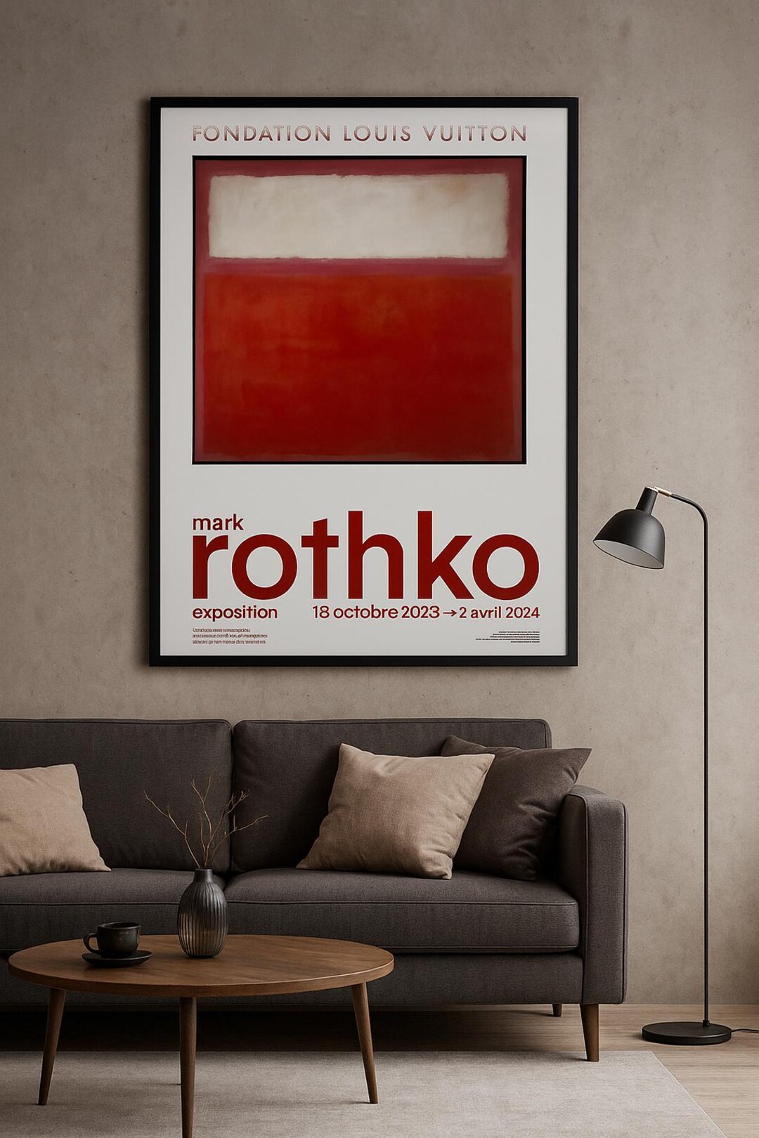 ORIGINAL POSTER – Mark Rothko Exhibition Paris | Style B | 4x6 Ft - Etsy