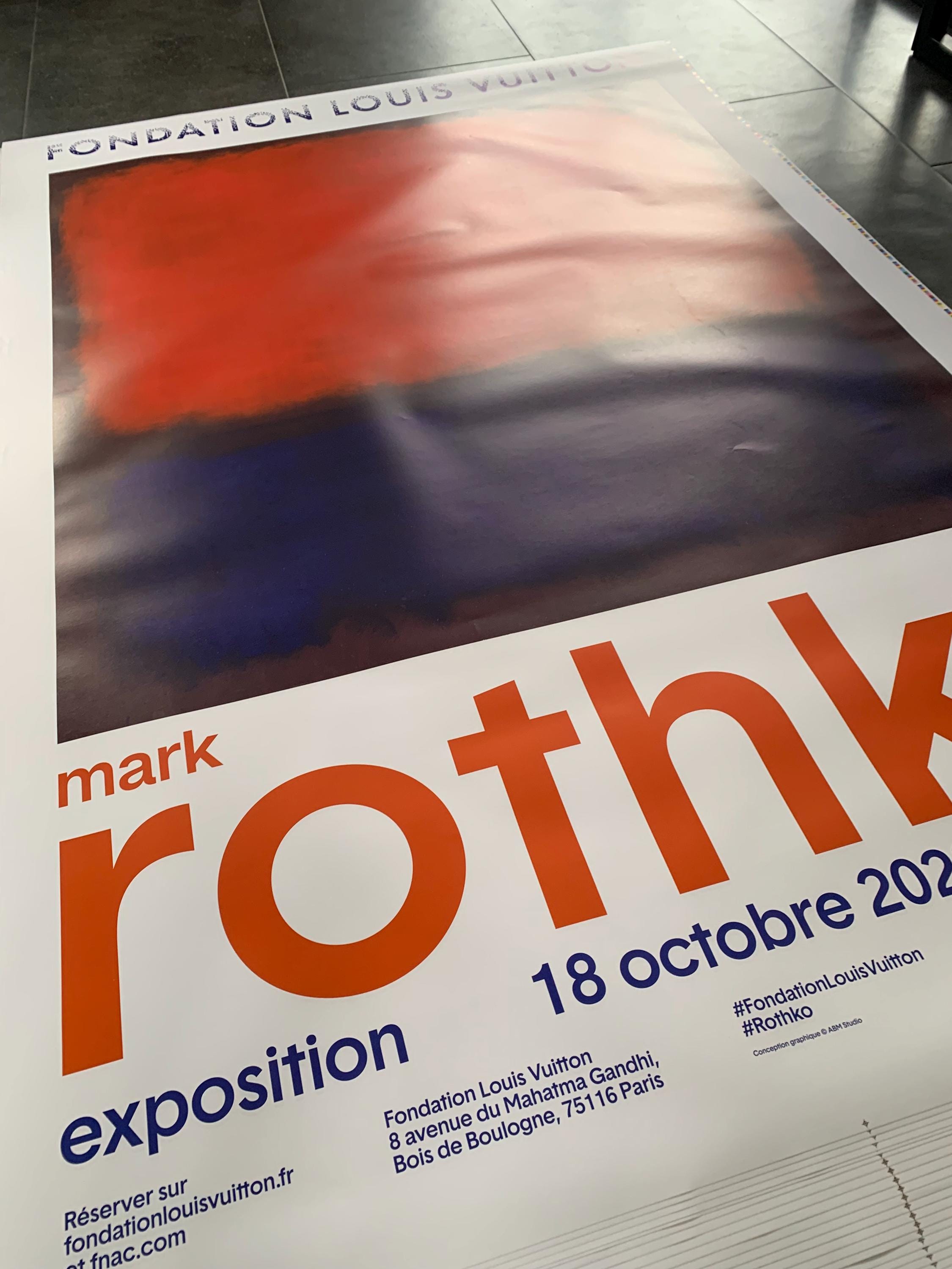 ORIGINAL POSTER – Mark Rothko Exhibition Paris | Style A | 4x6 Ft - Etsy