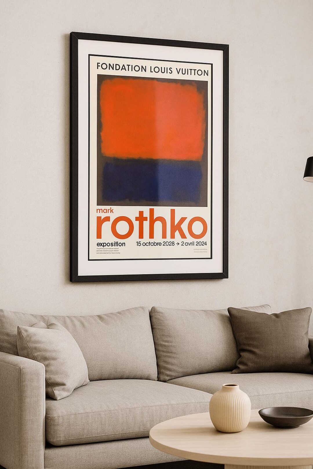 ORIGINAL POSTER – Mark Rothko Exhibition Paris | Style A | 4x6 Ft - Etsy