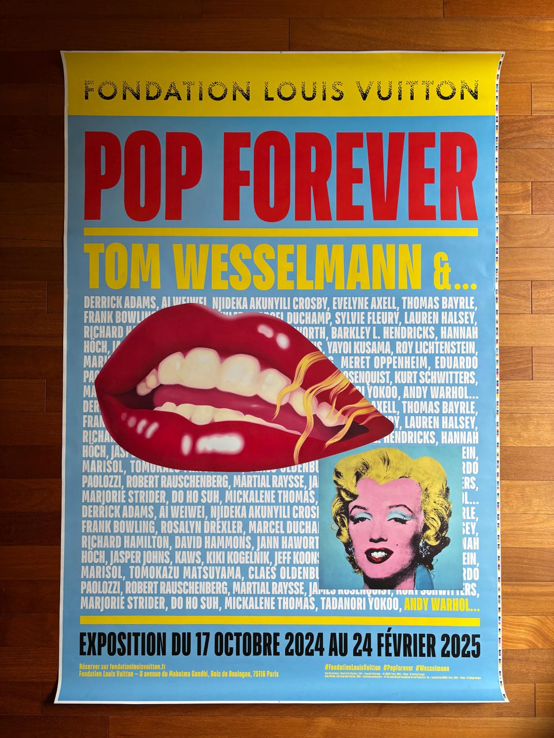 ORIGINAL POSTER Tom WESSELMANN Exhibition Paris 2024 4x6ft Style B - Etsy