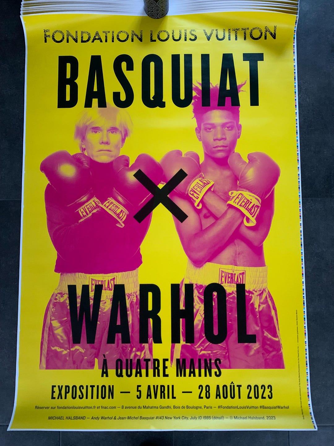 ORIGINAL POSTER – Basquiat × Warhol Exhibition | Paris 2023 | 4x6 Ft - Etsy