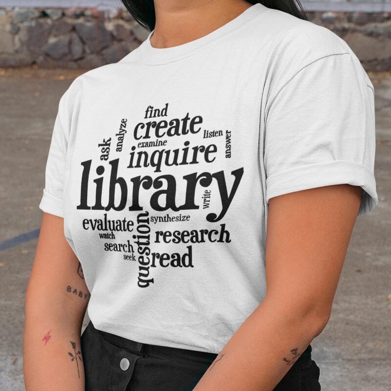 Library T Shirt - Etsy