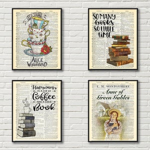 So Many Books Art Print | Book Lover Art Print | Bookish Gift | Book ...
