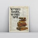 So Many Books Art Print | Book Lover Art Print | Bookish Gift | Book ...