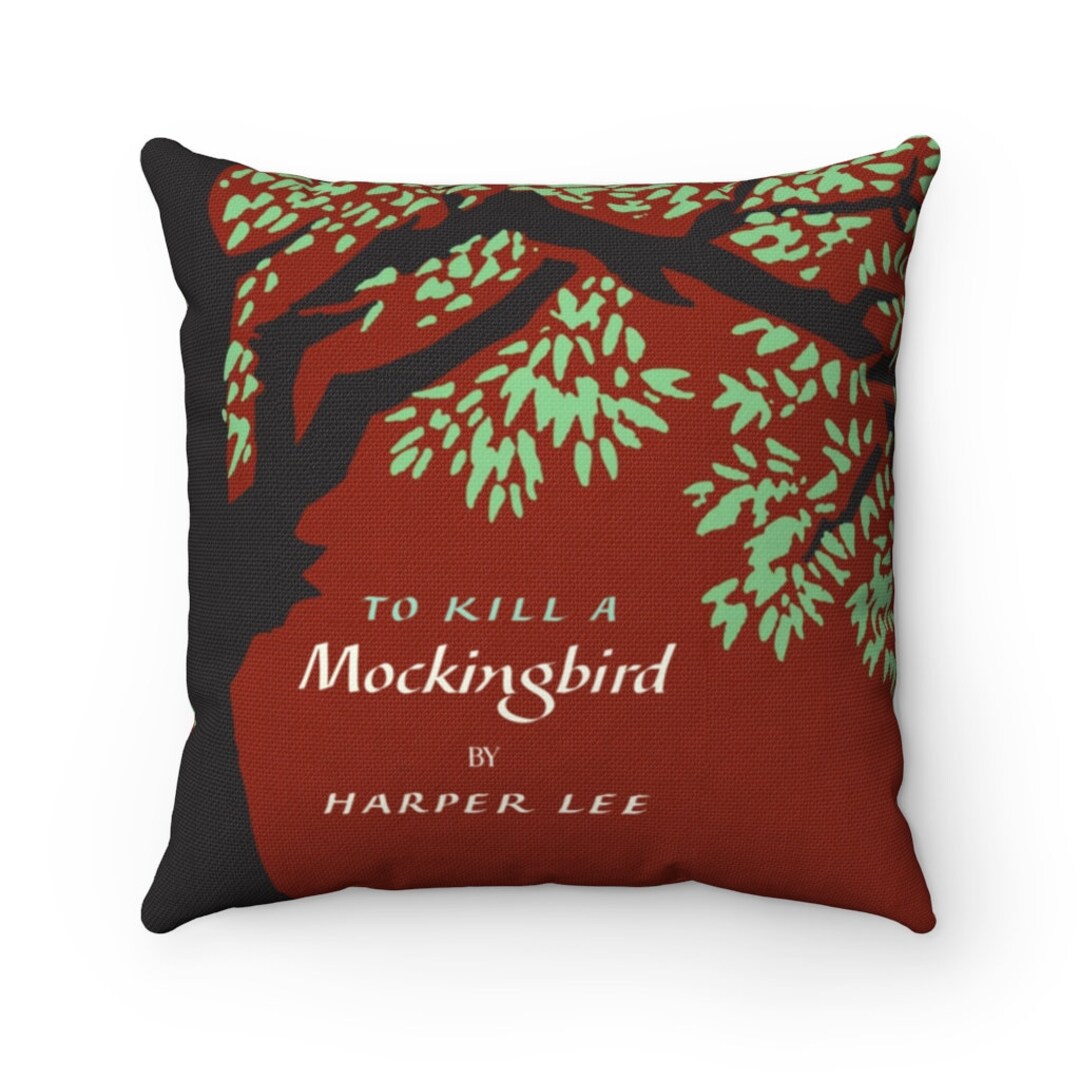 Mockingbird Book Art Pillow Case, Pillow Cover, Bookish Home Décor ...