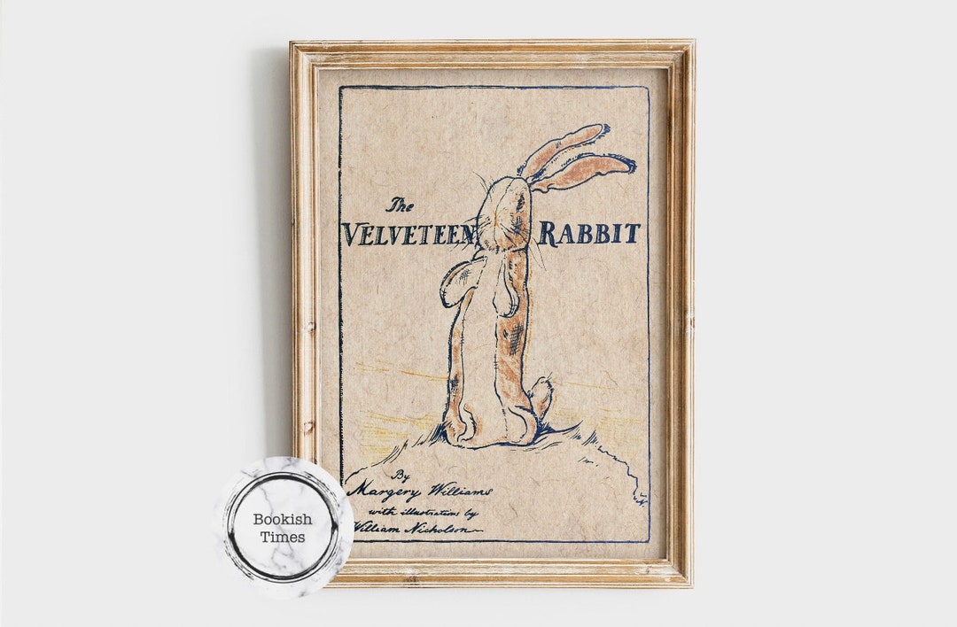 The Velveteen Rabbit Poster, Classic Book Print for Bookworms, Library ...
