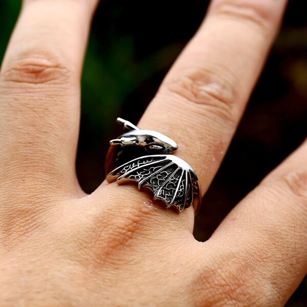 Dragon Design Ring - Etsy