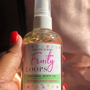 Fruity Loops Body Oil| Fruit Loops| Body Oil| Gift for Her| Massage Oil ...