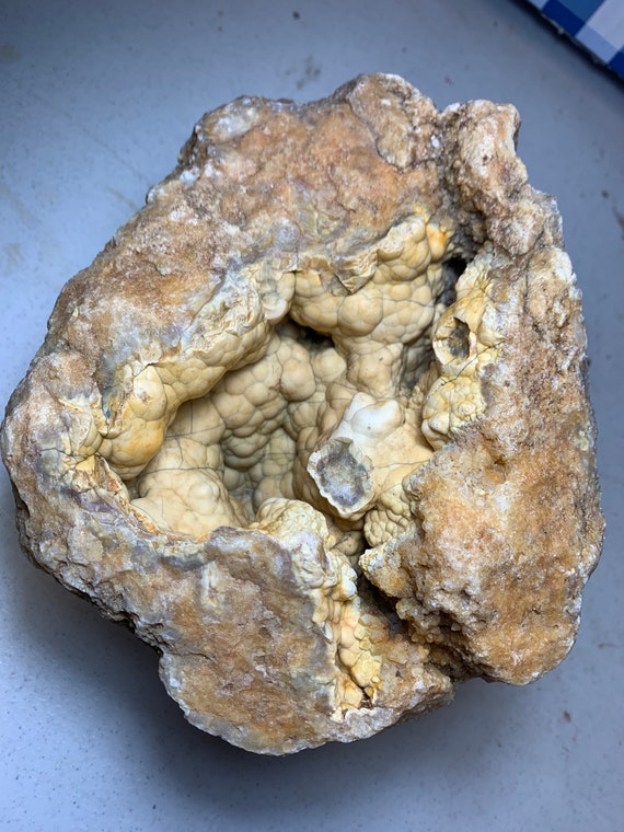 Massive Yellow & Black Agate Geode - Etsy