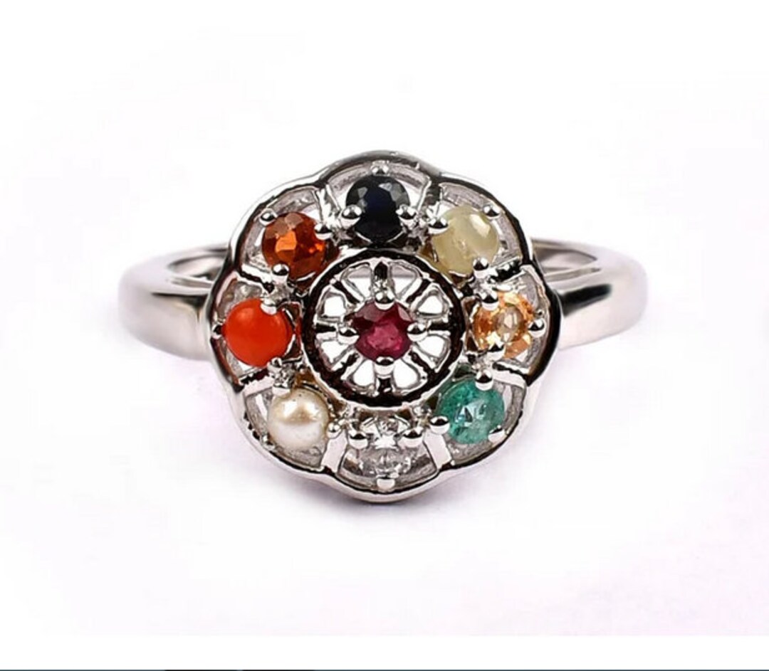 Natural Certified Navratan Ring-ring for Women-ring Gift for Mom ...