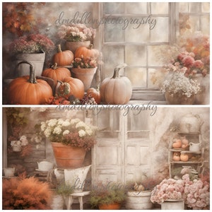 Fall French Farmhouse Digital Images Set of 6 PNG Images Old World ...