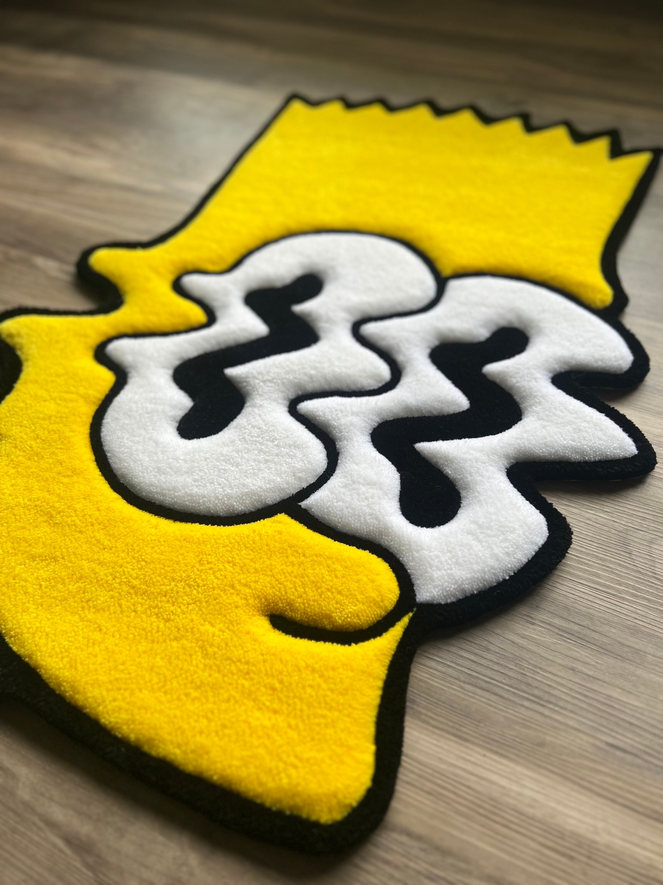 Trippy Bart Simpson Custom Tufted Rug - Etsy
