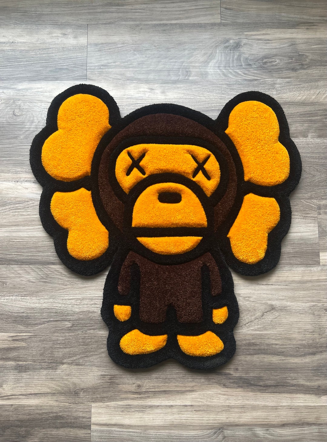 Bape Milo X Kaws Custom Tufted Rug - Etsy