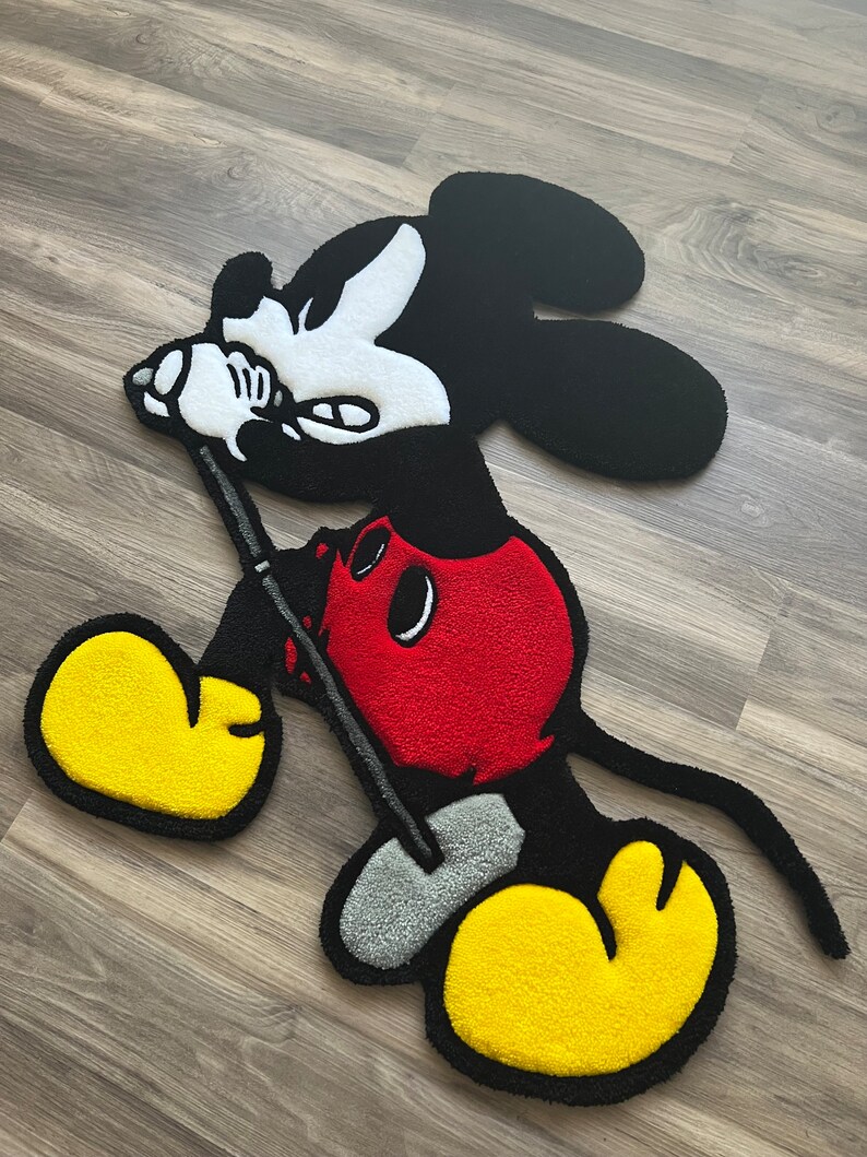Made-to-order Number Nine Mickey Custom Tufted Rug - Etsy