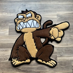 Made-to-order Evil Monkey Custom Tufted Rug - Etsy