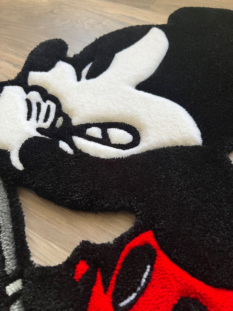 Made-to-order Number Nine Mickey Custom Tufted Rug - Etsy