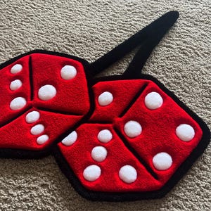 Made-to-order Fuzzy Dice Custom Tufted Rug - Etsy