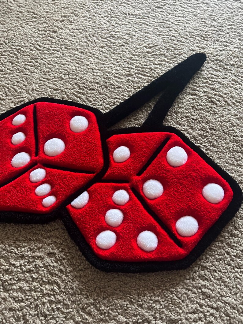 Made-to-order Fuzzy Dice Custom Tufted Rug - Etsy