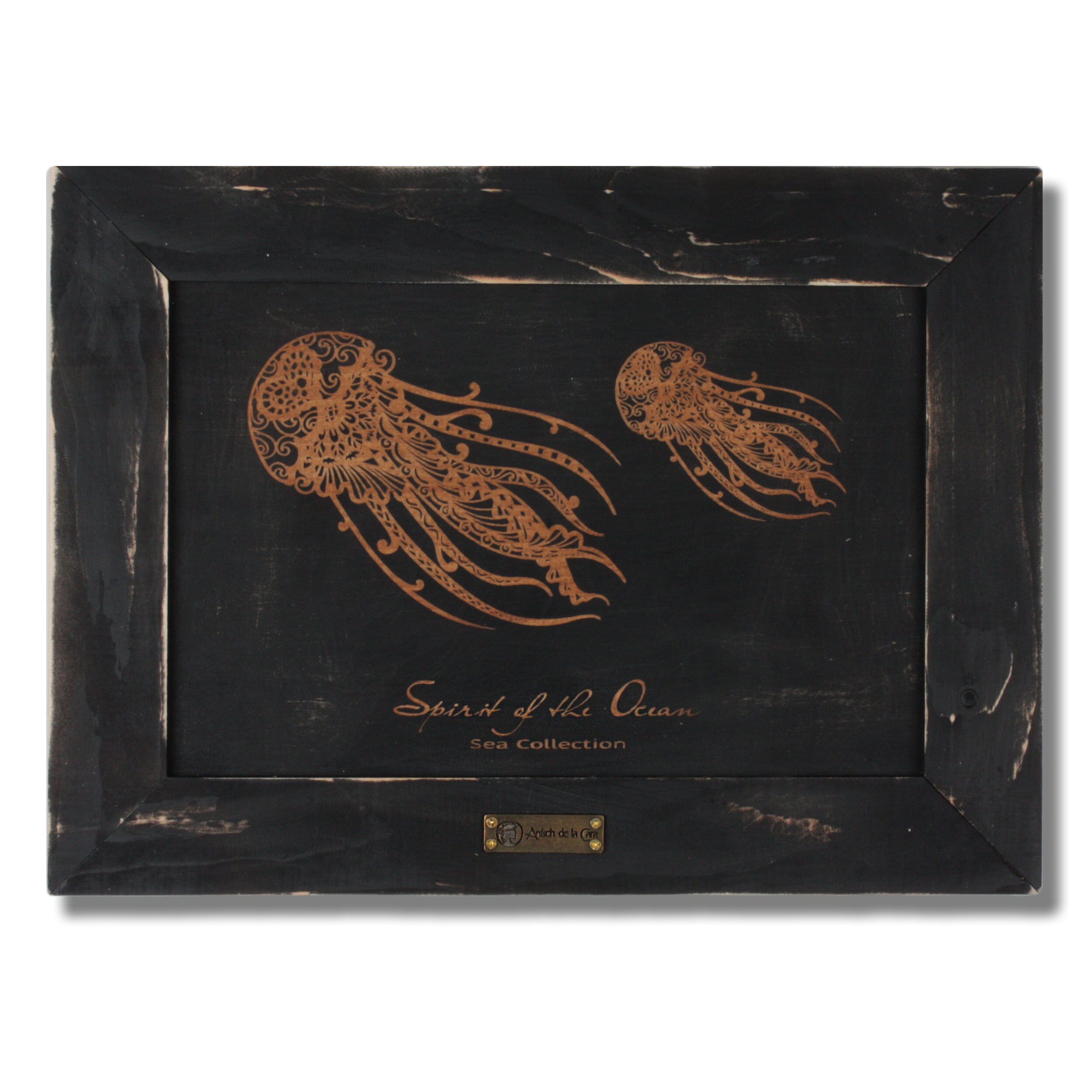 Mural spirit of the Ocean Engraving Technique on Wood, Handmade - Etsy