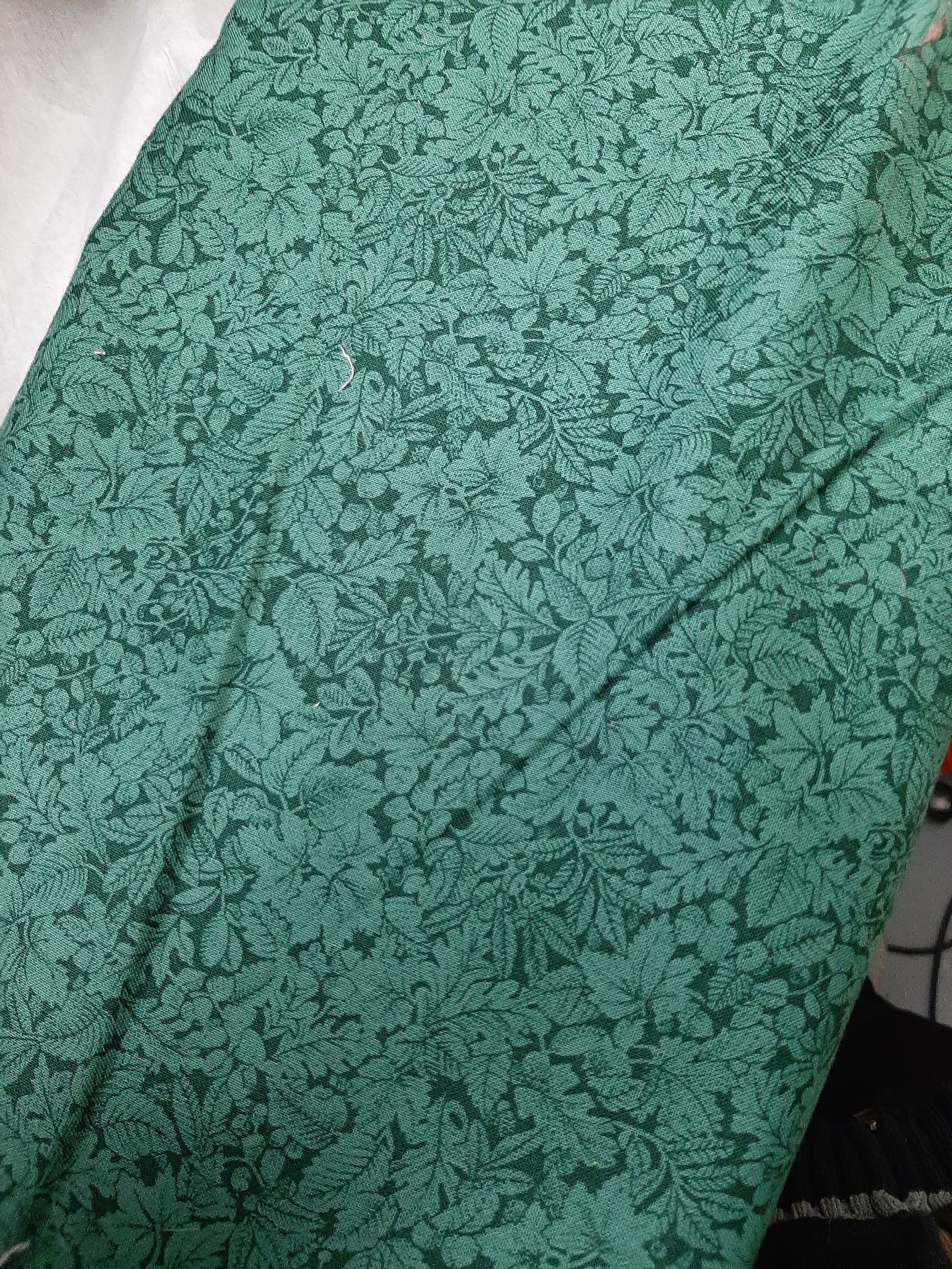 Tone on Tone Green Cotton Print - Etsy