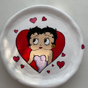 Betty Boop Aesthetic Clay Trinket Dish/tray - Etsy