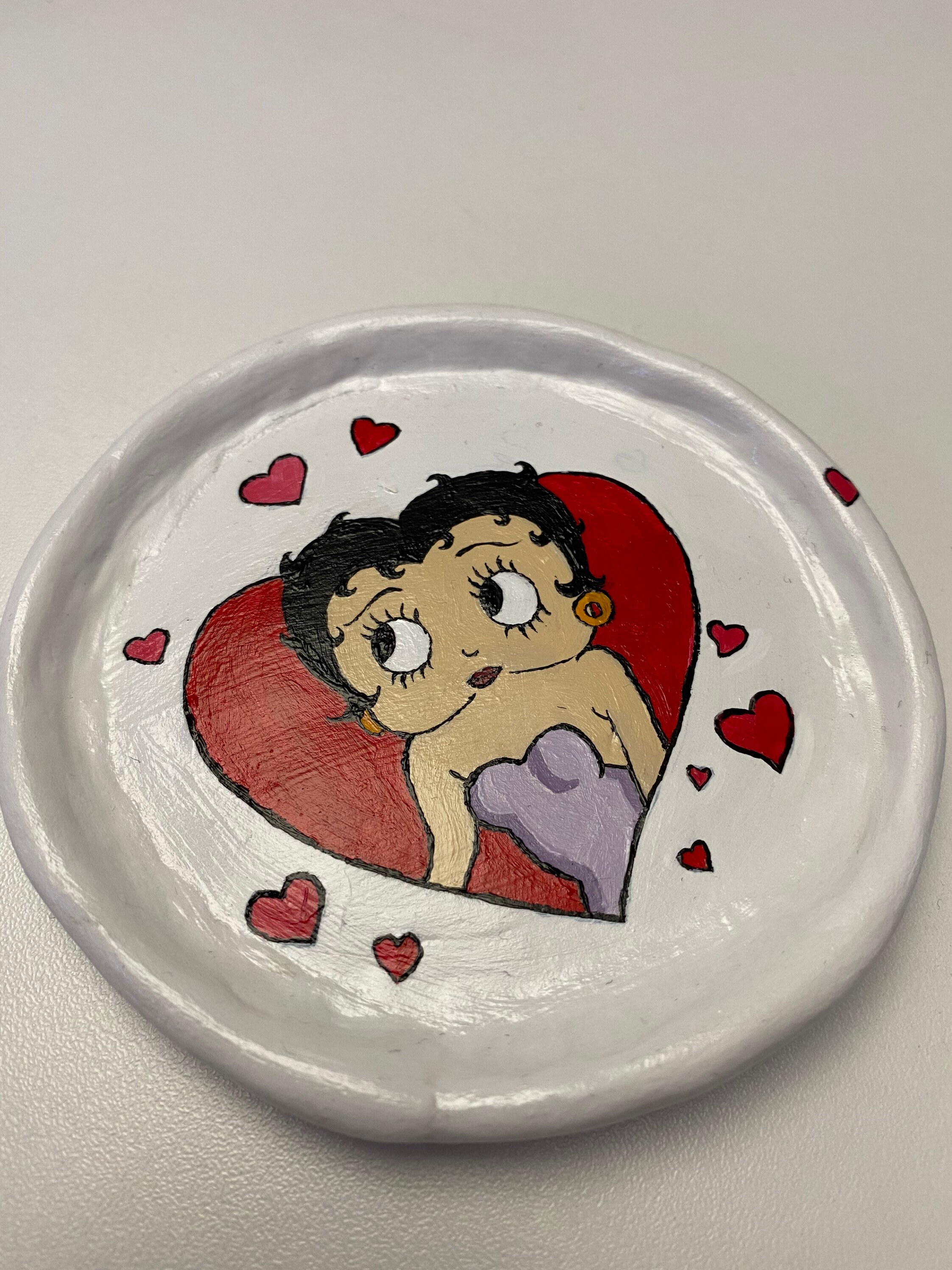 Betty Boop Aesthetic Clay Trinket Dish/tray - Etsy