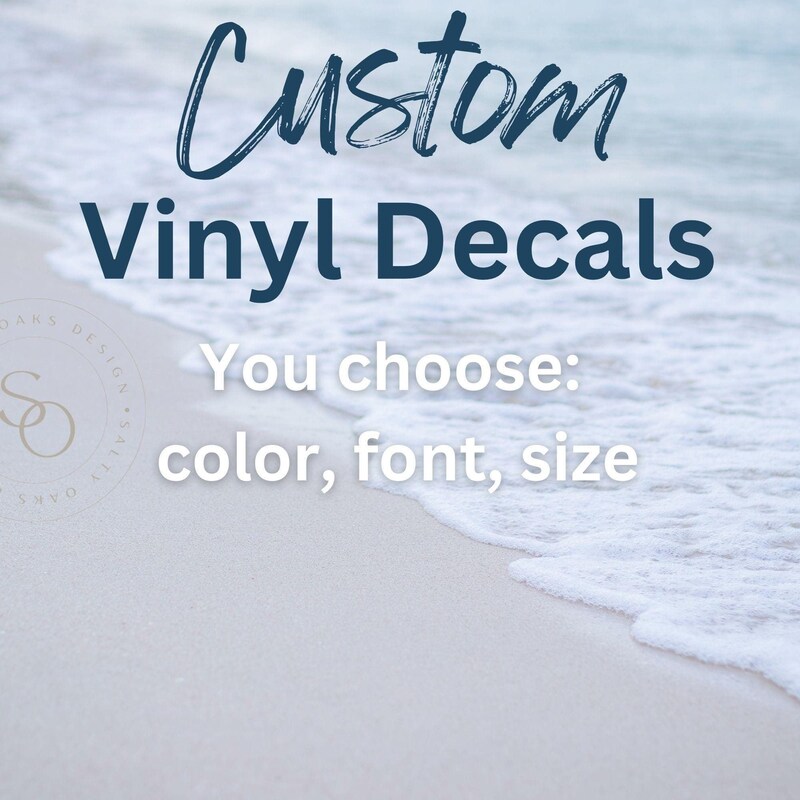 Lettering Decal - Etsy