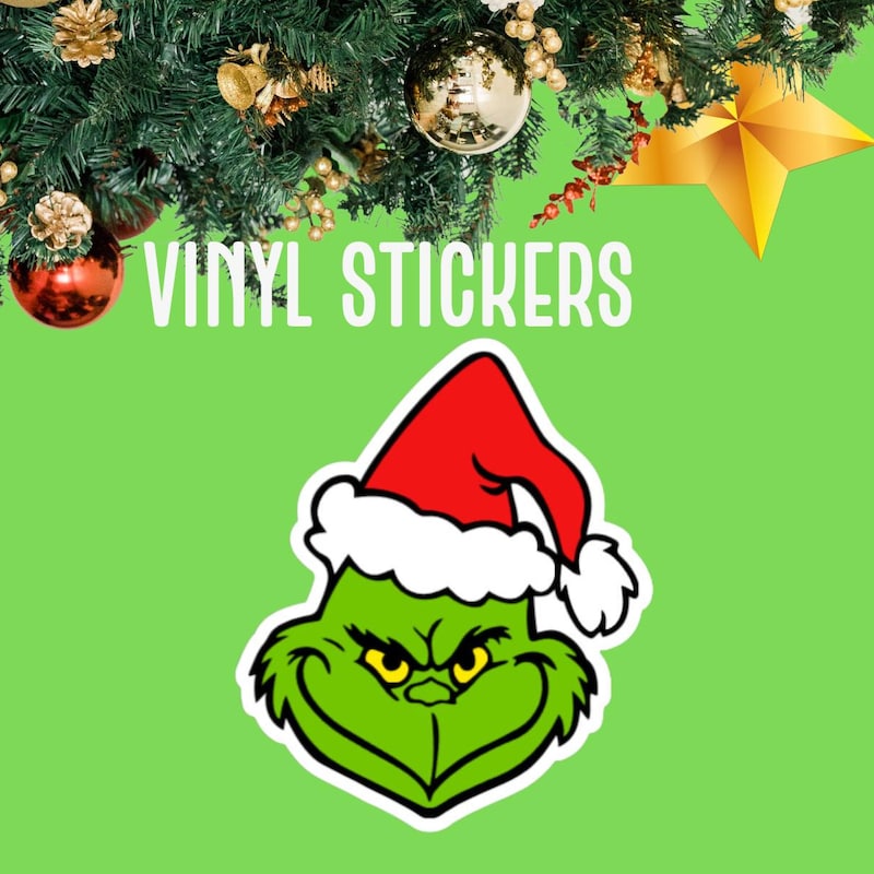The Grinch Stickers - Etsy