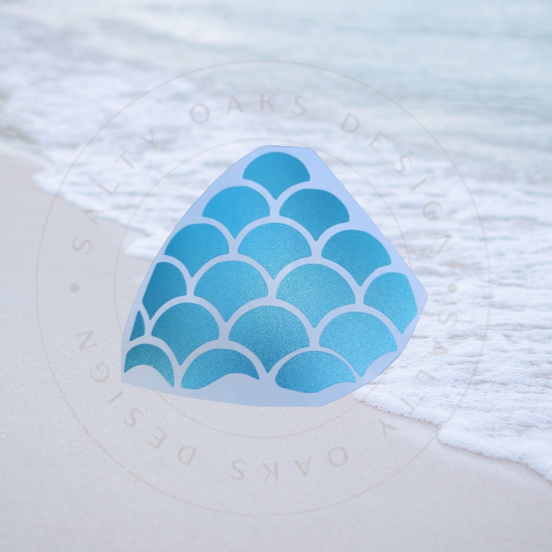 Mermaid Scales Decal, Mermaid Sticker, Glitter Mermaid Decal, Fish ...