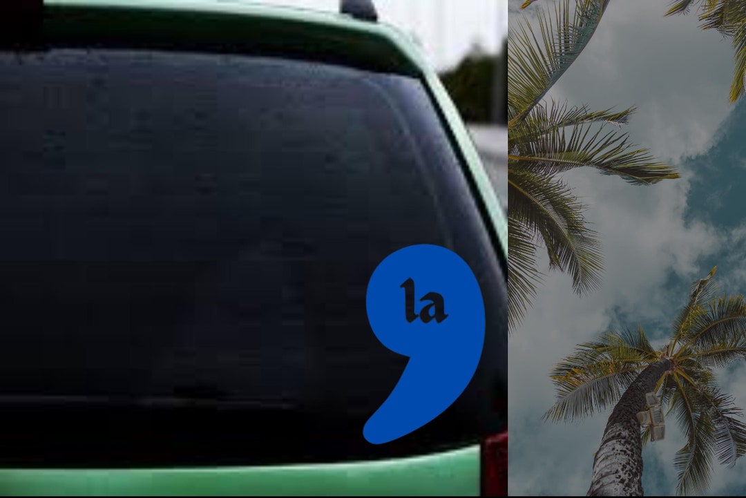 Kamala Harris, Comma La Car Decal, Madam President 2024, Mom Car Decal ...