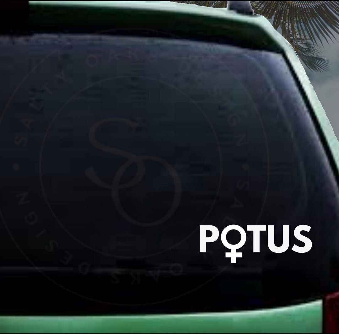 Harris POTUS Waterproof Vinyl Decal, Madam President 2024, Democrat ...